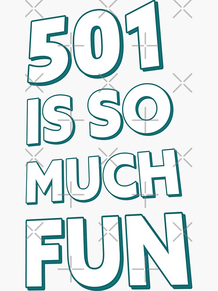 "Darts 501 Is So Much Fun" Sticker for Sale by OmmeDesigns | Redbubble