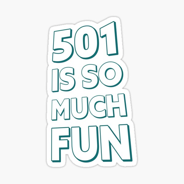 "Darts 501 Is So Much Fun" Sticker for Sale by OmmeDesigns | Redbubble