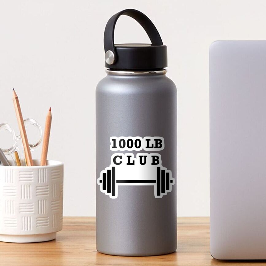 "1000 lb Club" Sticker for Sale by jhguitars | Redbubble