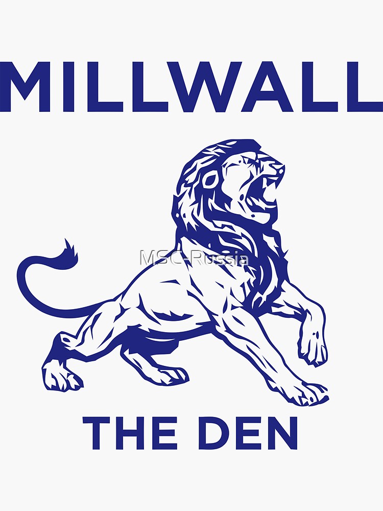 "Millwall the Den" Sticker for Sale by MSC-Russia | Redbubble