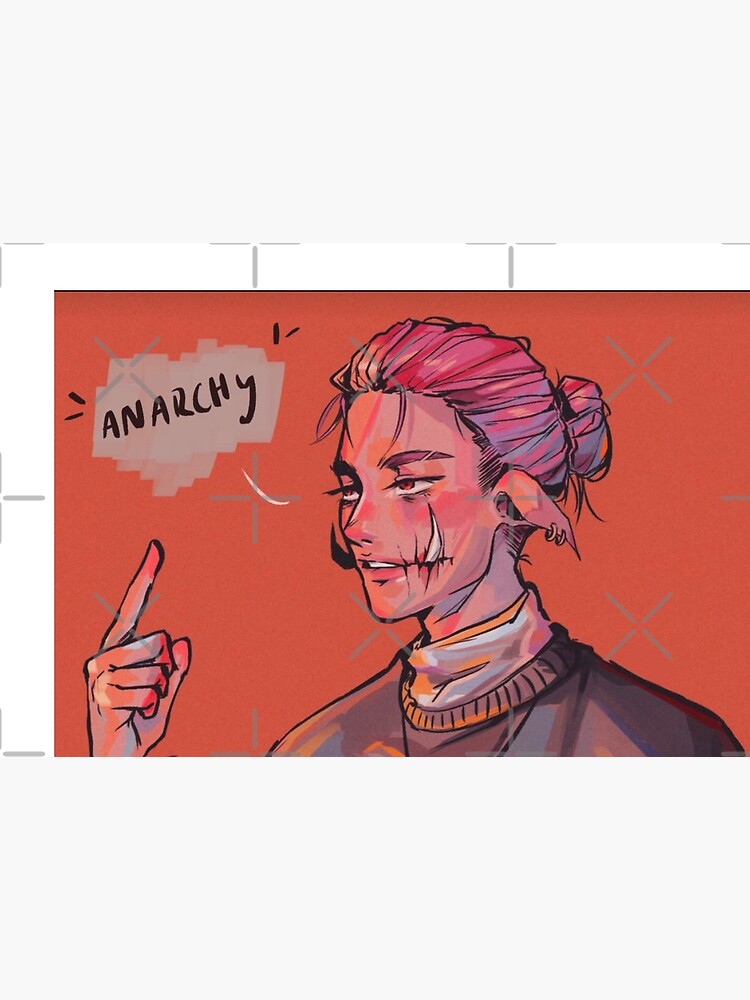 "Technoblade anarchy fanart" Mask by xcharlottecat | Redbubble