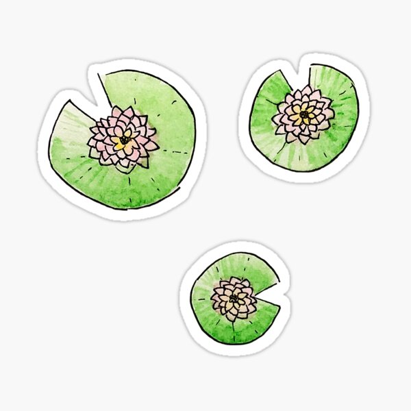 Lily Pad Stickers | Redbubble
