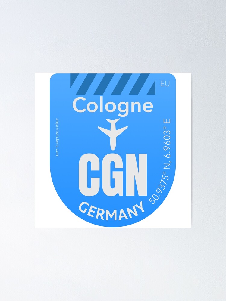 "Cologne CGN airport" Poster for Sale by Aviators | Redbubble