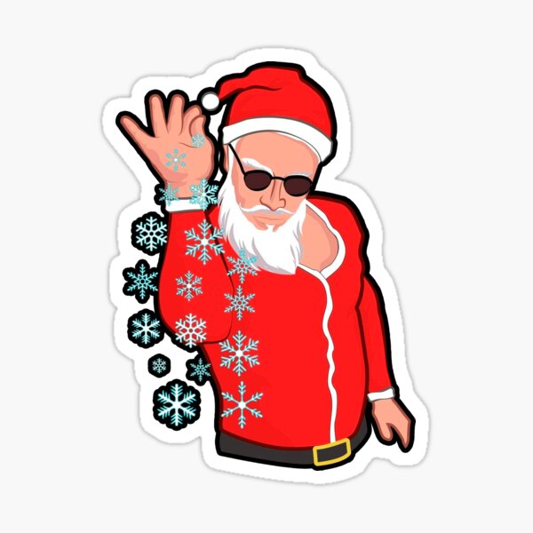 "Santa Christmas meme" Sticker by AsKartongs | Redbubble
