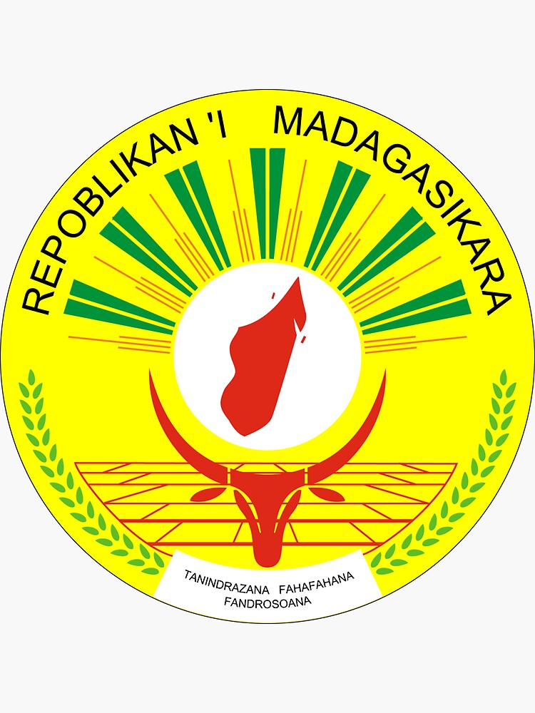 "Seal of Madagascar" Sticker for Sale by ArgosDesigns | Redbubble
