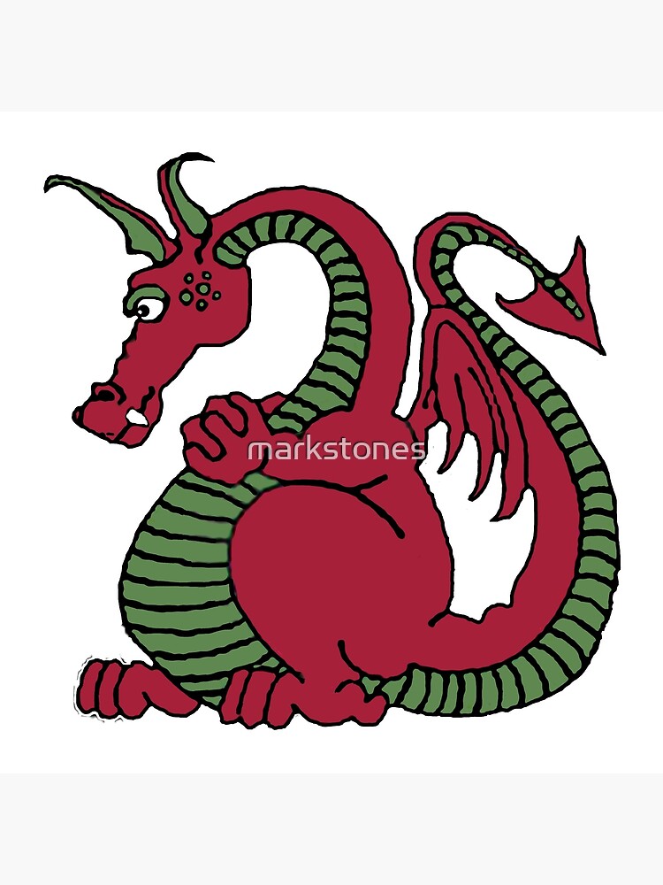 Póster «Idris el dragón dibujo» de markstones | Redbubble