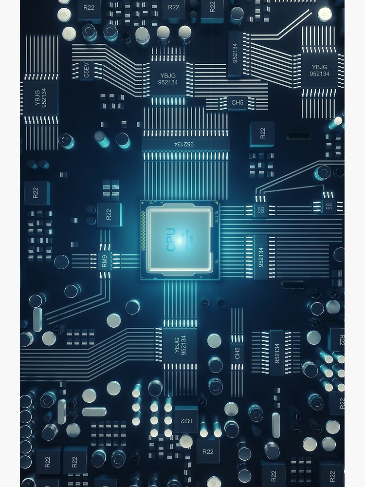 CPU Motherboard Premium Matte Vertical Poster sold by Mary Grafilo ...