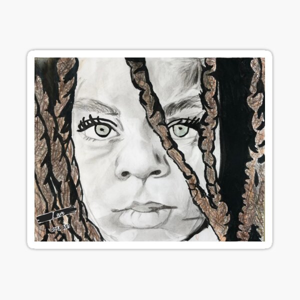 "Beautiful African Boy" Sticker for Sale by RossaArt | Redbubble