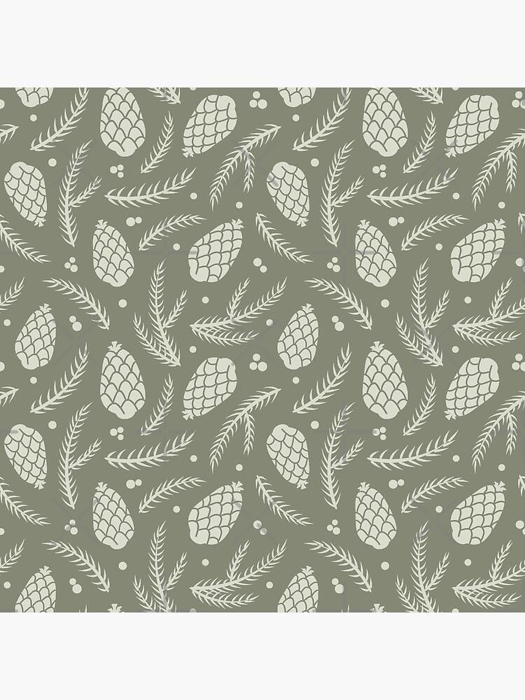"Sage green botanical pattern design" Poster by sziszigraphics | Redbubble