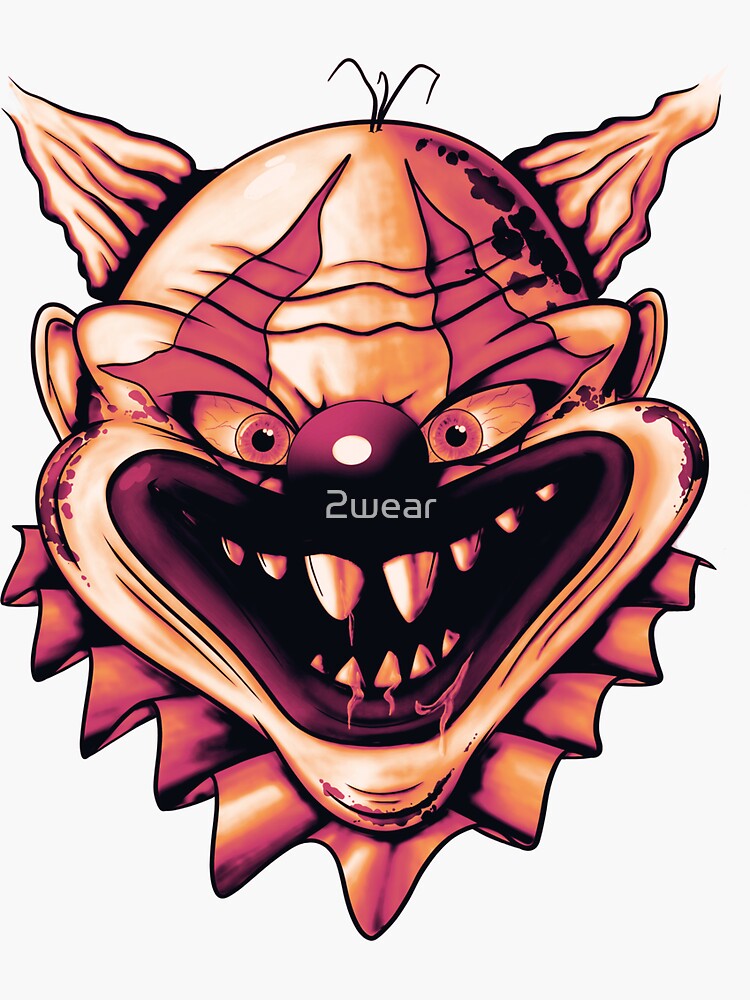 "Evil Clown" Sticker for Sale by 2wear | Redbubble