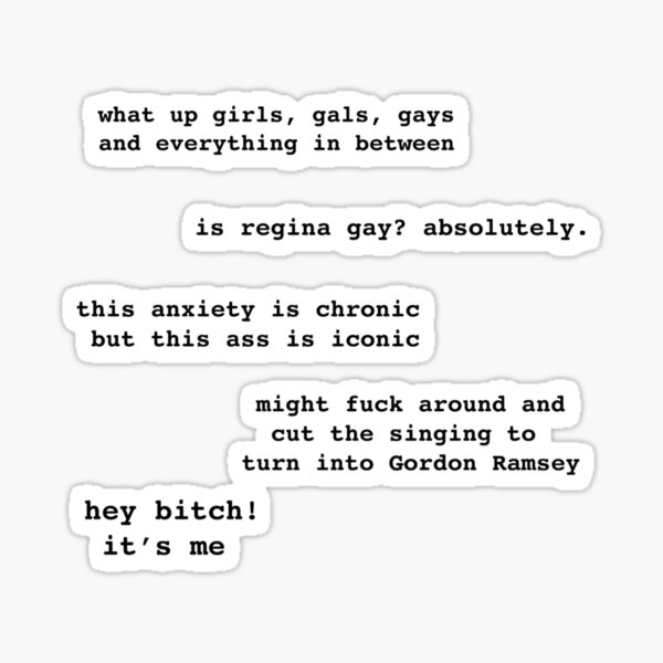 "Renee Rapp quotes" Sticker for Sale by bwayjime | Redbubble