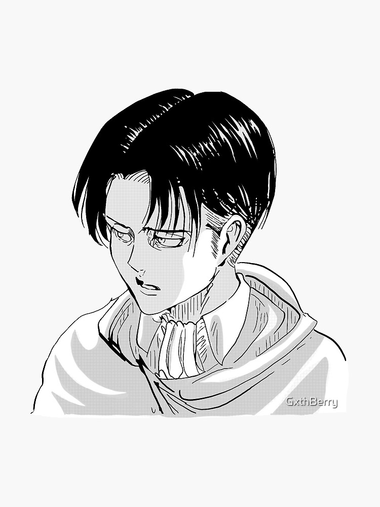 "Levi Ackerman" Sticker for Sale by GxthBerry | Redbubble