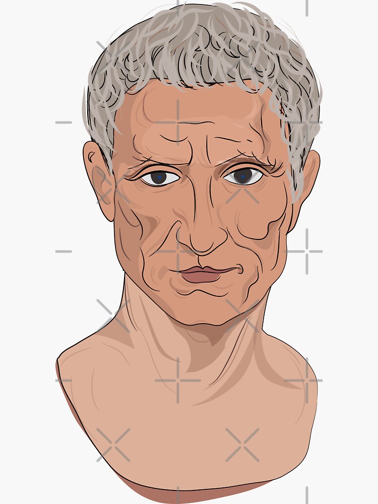 "Julius Caesar t-shirt | Julius Caesar portrait " Sticker by ...