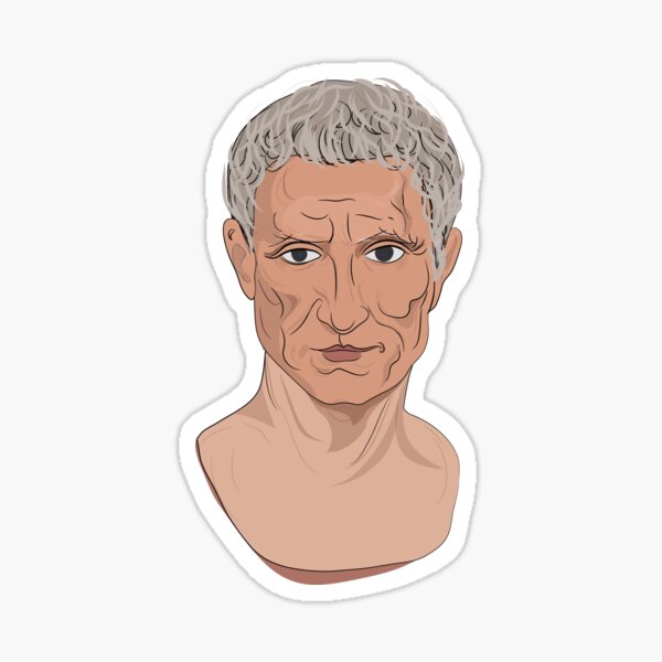 "Julius Caesar t-shirt | Julius Caesar portrait " Sticker by ...