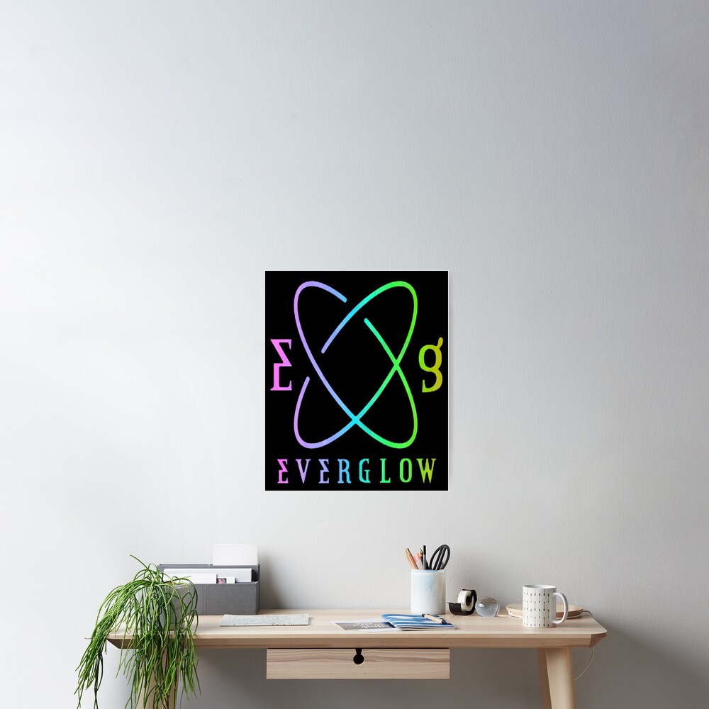 Everglow Logo N€W Rainbow Poster