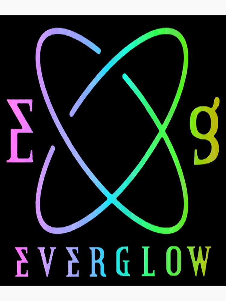 Everglow Logo N€W Rainbow Poster