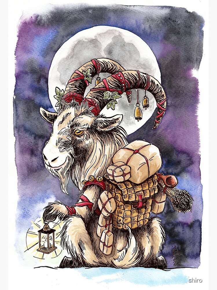 "The Yule Goat" Poster for Sale by shiro | Redbubble