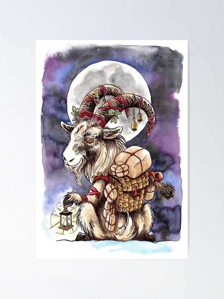 "The Yule Goat" Poster for Sale by shiro | Redbubble
