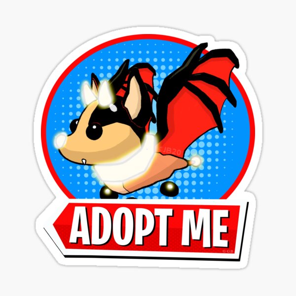 Adopt Me Dragon Bat Stickers | Redbubble