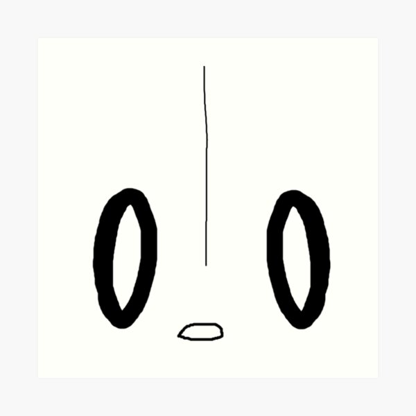 "Undertale Napstablook Face" Art Print by CraftyCatgirl | Redbubble