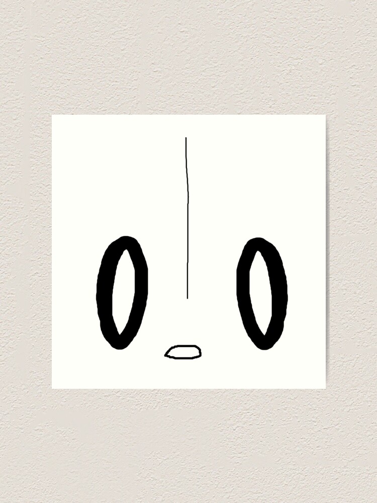 "Undertale Napstablook Face" Art Print by CraftyCatgirl | Redbubble