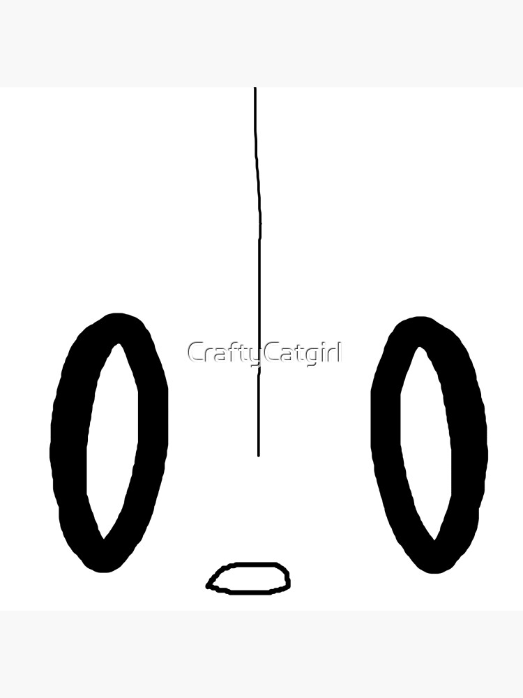 "Undertale Napstablook Face" Art Print by CraftyCatgirl | Redbubble