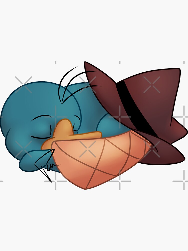 "Sleeping Perry the Platypus" Sticker for Sale by pan-tastique | Redbubble