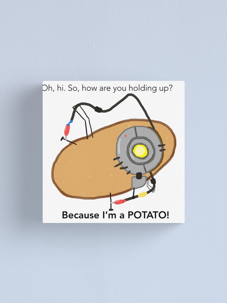 "GladOs Potato" Canvas Print for Sale by terezaljubicic | Redbubble