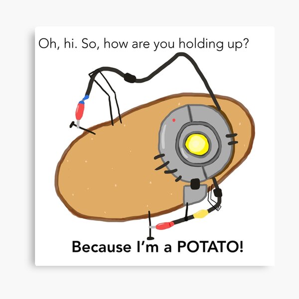 "GladOs Potato" Canvas Print for Sale by terezaljubicic | Redbubble