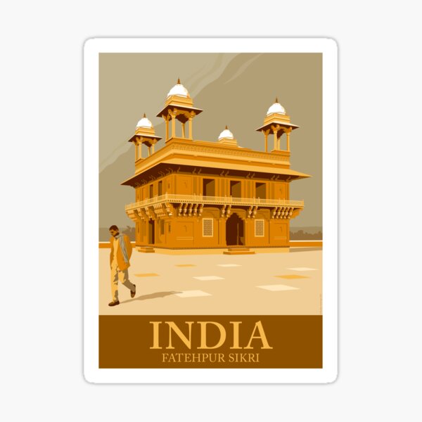 "Fatehpur Sikri, India" Sticker by Longsummer | Redbubble