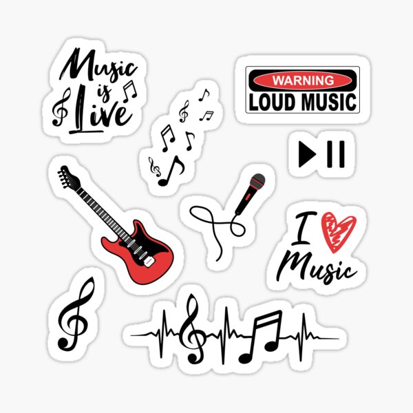 "Music Pack" Sticker by MisterMacadamia | Redbubble