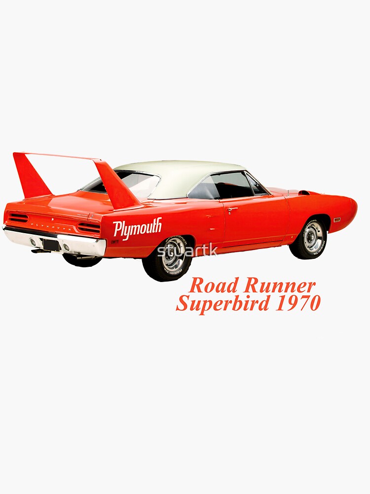 "Plymouth Road Runner Superbird 1970" Sticker for Sale by stuartk ...