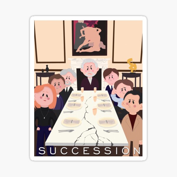 "Succession full group picture" Sticker for Sale by Nessaadoodles ...