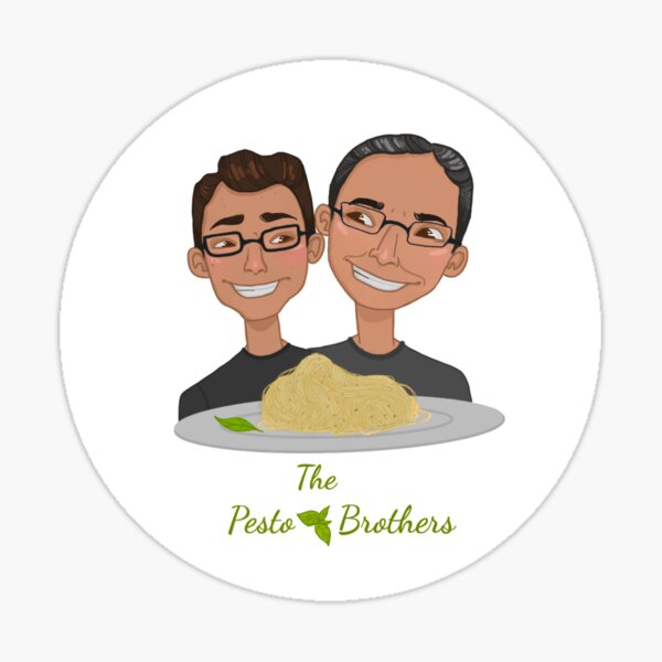 "pesto brothers commission" Sticker for Sale by bugmacleod | Redbubble