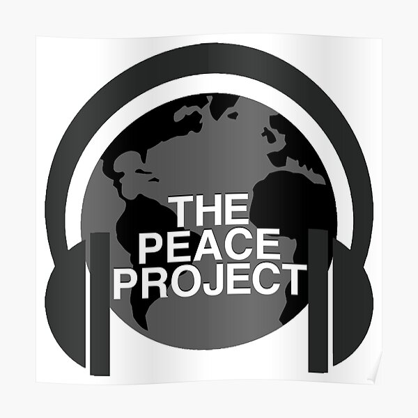 "The Peace Project Merchandise (Black Logo)" Poster by ThePeaceProject ...