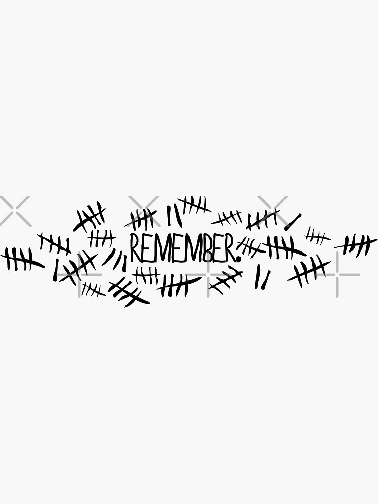"Remember" Sticker for Sale by photographik | Redbubble