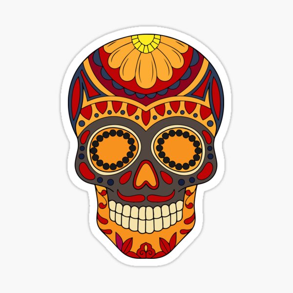 "CALAVERA " Sticker by romansgallery | Redbubble