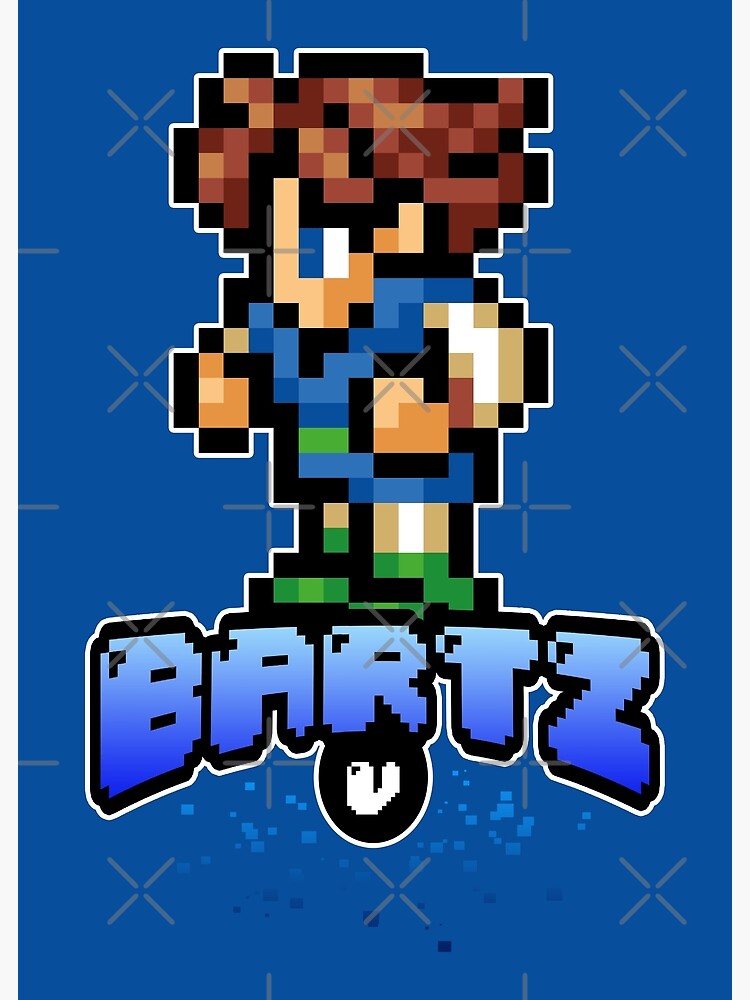Póster «Final Fantasy V 5 - Bartz PIXEL SPRITE» de ZeWiss | Redbubble