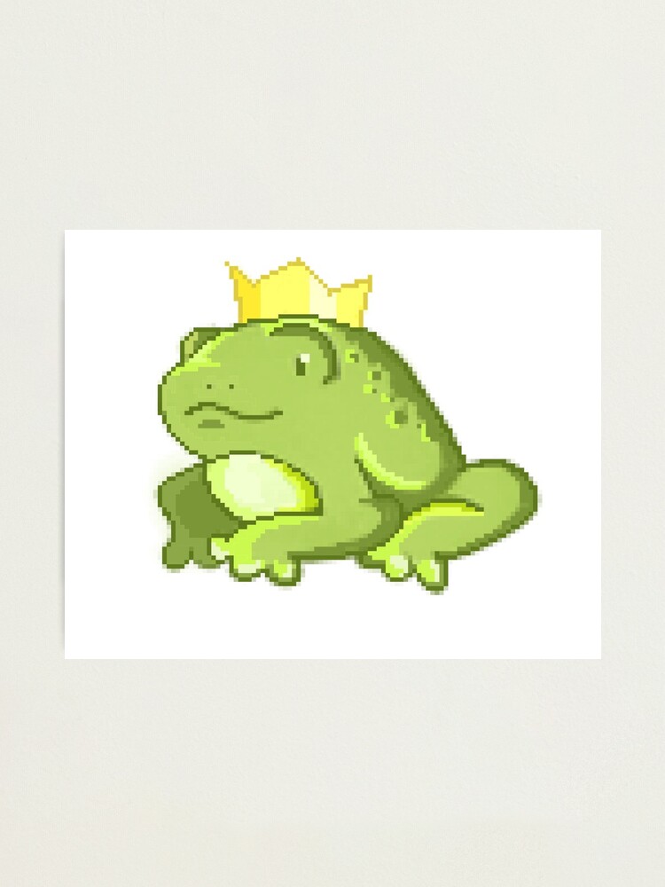 "Frog King Pixel Art" Photographic Print by KardieEverAfter | Redbubble