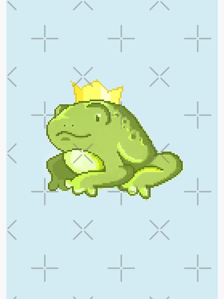 "Frog King Pixel Art" Spiral Notebook by KardieEverAfter | Redbubble