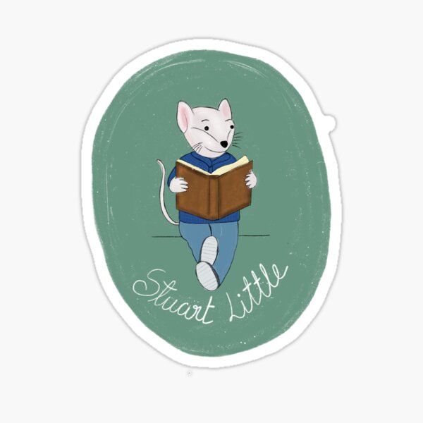 "Stuart Little" Sticker for Sale by artbyamala | Redbubble
