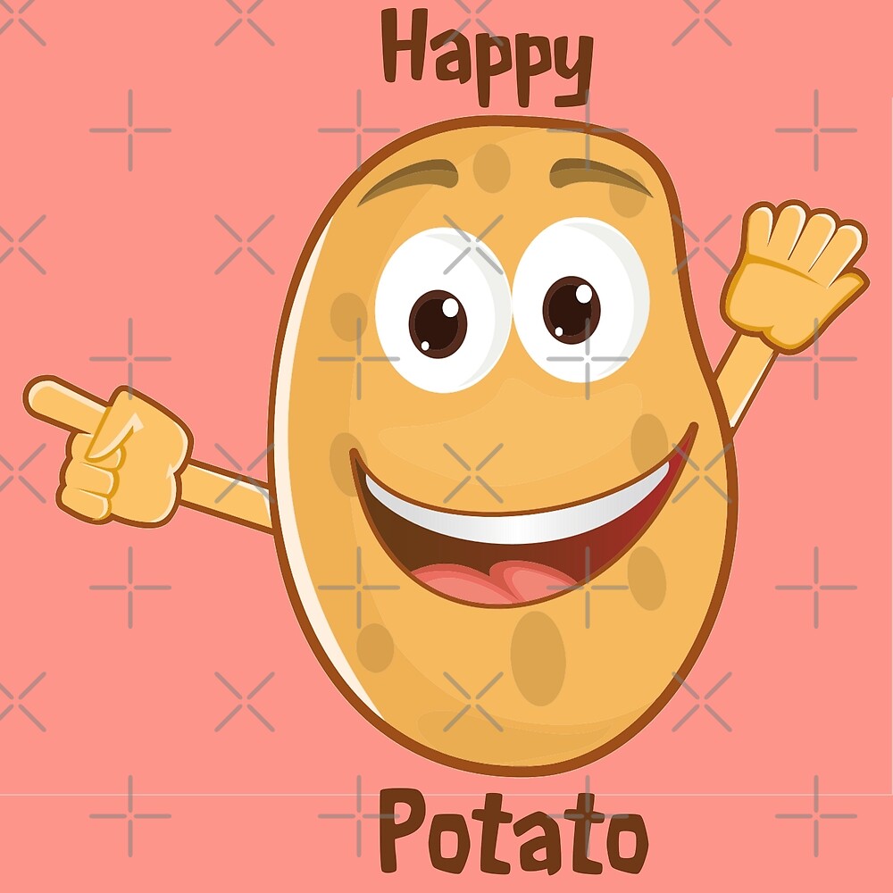 "Happy Potato - happy, cheerful potato" by madrigenum | Redbubble