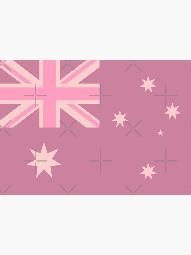 "Pink Australian Flag" Sticker for Sale by BennyBearProof | Redbubble