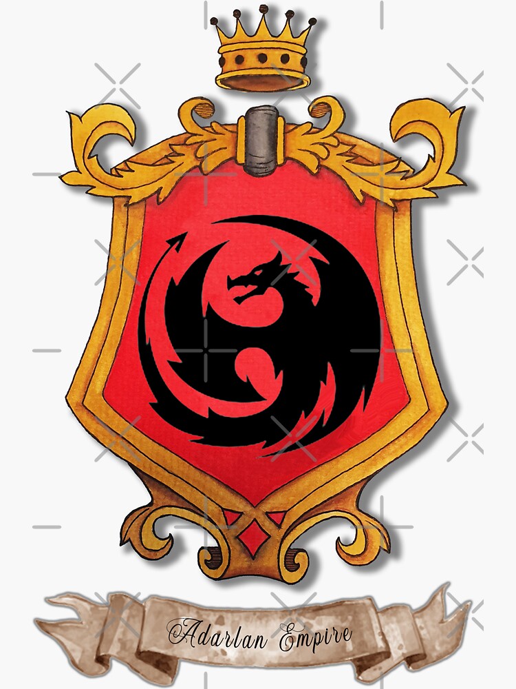 "Adarlan Empire (ToG Kingdom Crests)" Sticker for Sale by TG-ART ...