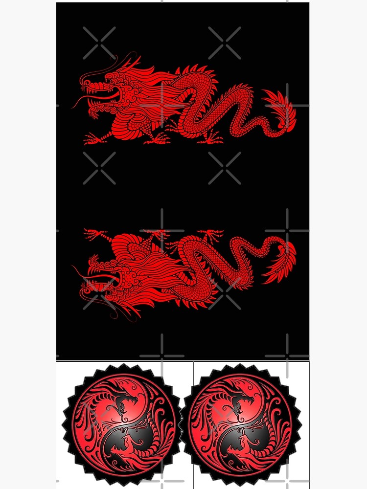 "Martial arts mma ufc dragon black and red design" Duffle Bag for Sale ...