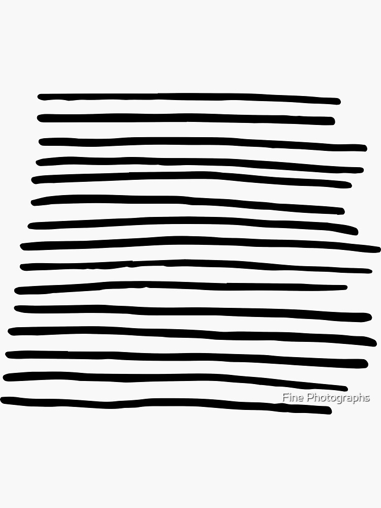 "Contemporary Linear Art" Sticker for Sale by RocknRollPrints | Redbubble