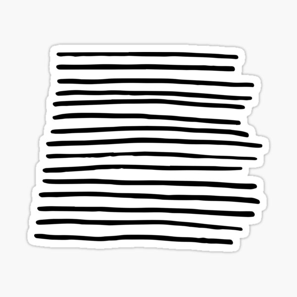 "Contemporary Linear Art" Sticker for Sale by RocknRollPrints | Redbubble