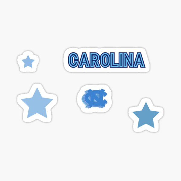 "UNC blue sticker pack" Sticker for Sale by cozycornervibes | Redbubble