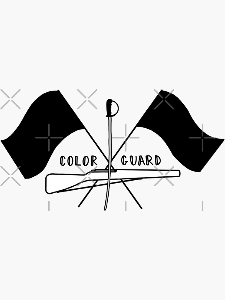 "Color guard logo" Sticker for Sale by kkanthatham | Redbubble
