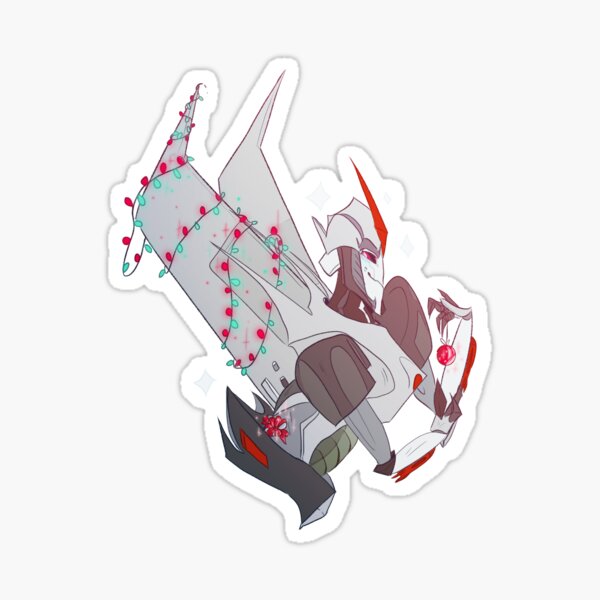 "TFP Starscream holiday" Sticker by DeVonSona- | Redbubble